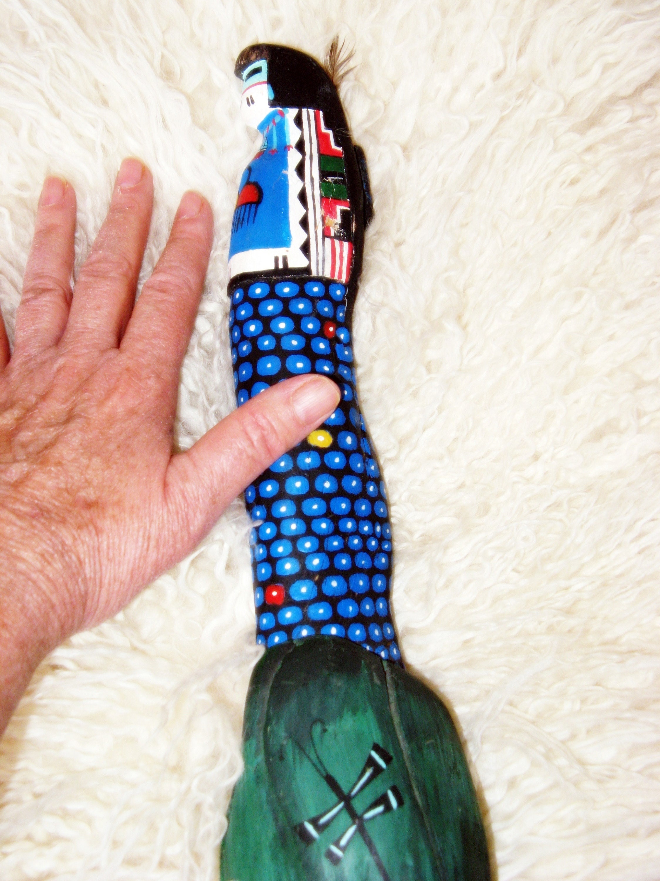 Hopi Corn Maiden 3D Wood Carving Authentic Native Art 14 - Etsy