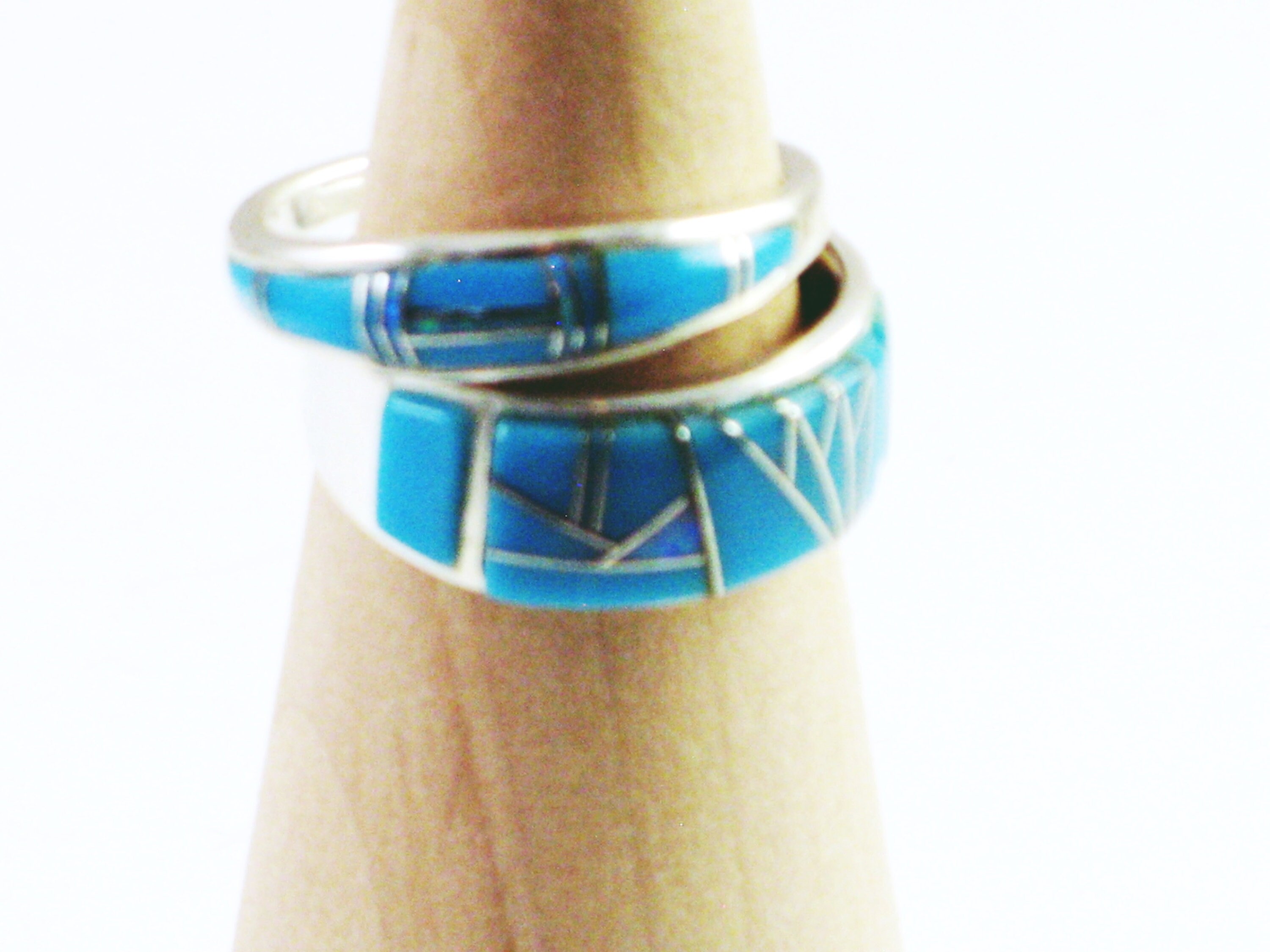 Blue Turquoise Inlay,turquoise Inlay Ring, OPAL Turquoise Ring, Wide or ...
