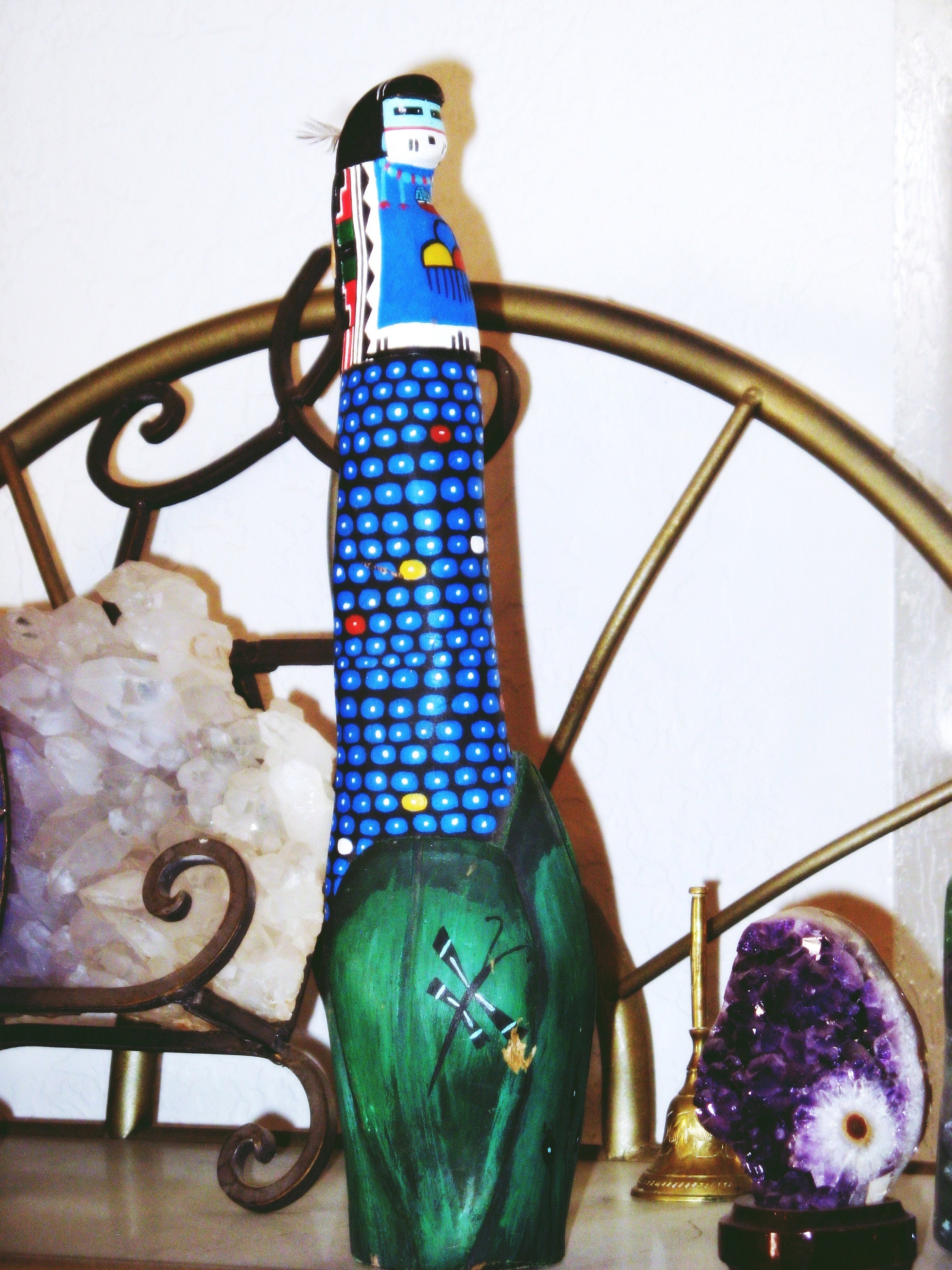 Hopi Corn Maiden, 3D Wood Carving, Authentic Native Art, 14 INCH Tall ...