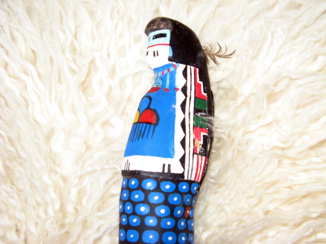 Hopi Corn Maiden, 3D Wood Carving, Authentic Native Art, 14 INCH Tall ...