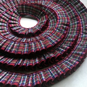 Pleated Rainbow Ribbon 25mm Wide. Quality Box Pleated Ribbon. Perfect ...