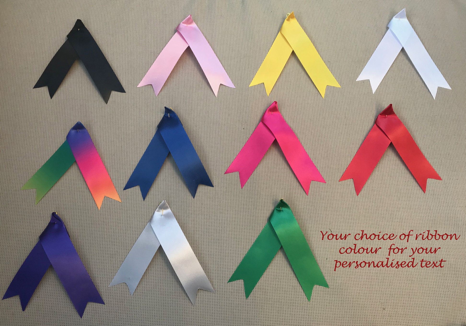 Personalised Funeral Ribbons With Photograph Packs of 5 - Etsy