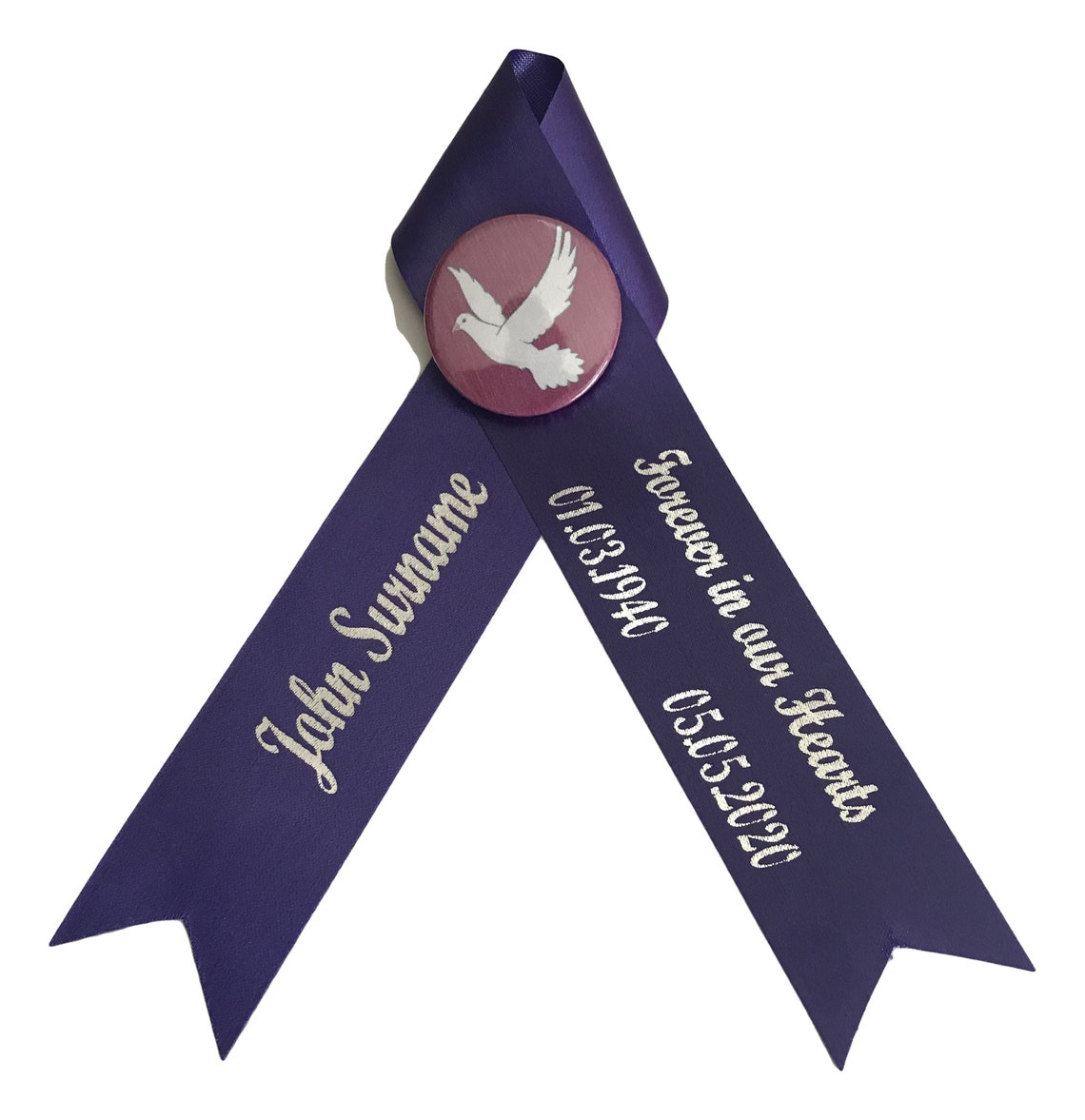 Personalised Funeral Ribbons With Photograph Packs of 5 - Etsy