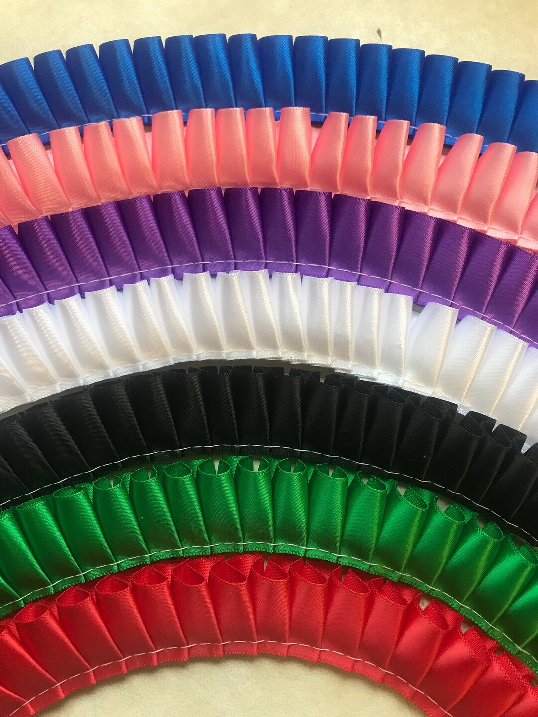 Pleated Ribbon 25mm Width Range of Colours. Quality Box Pleated Ribbon ...