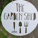 Garden Shed Sign - Etsy