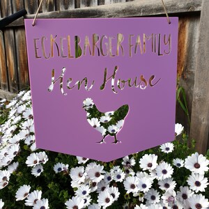 Personalised Hen House Sign-chicken Coop-chook-chook House-wall Hanging ...