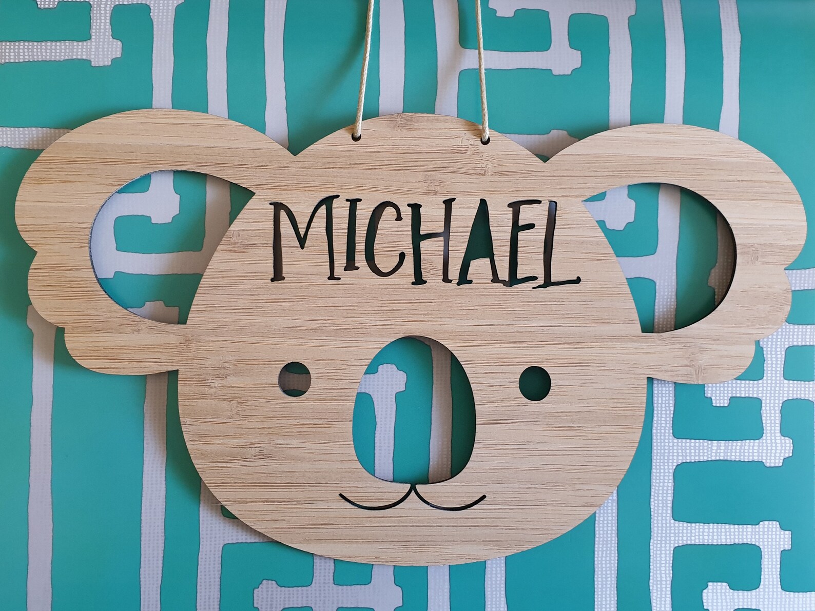 KOALA Personalised Wooden Wall-door Hanging-plaque-wall Hanging-kids ...