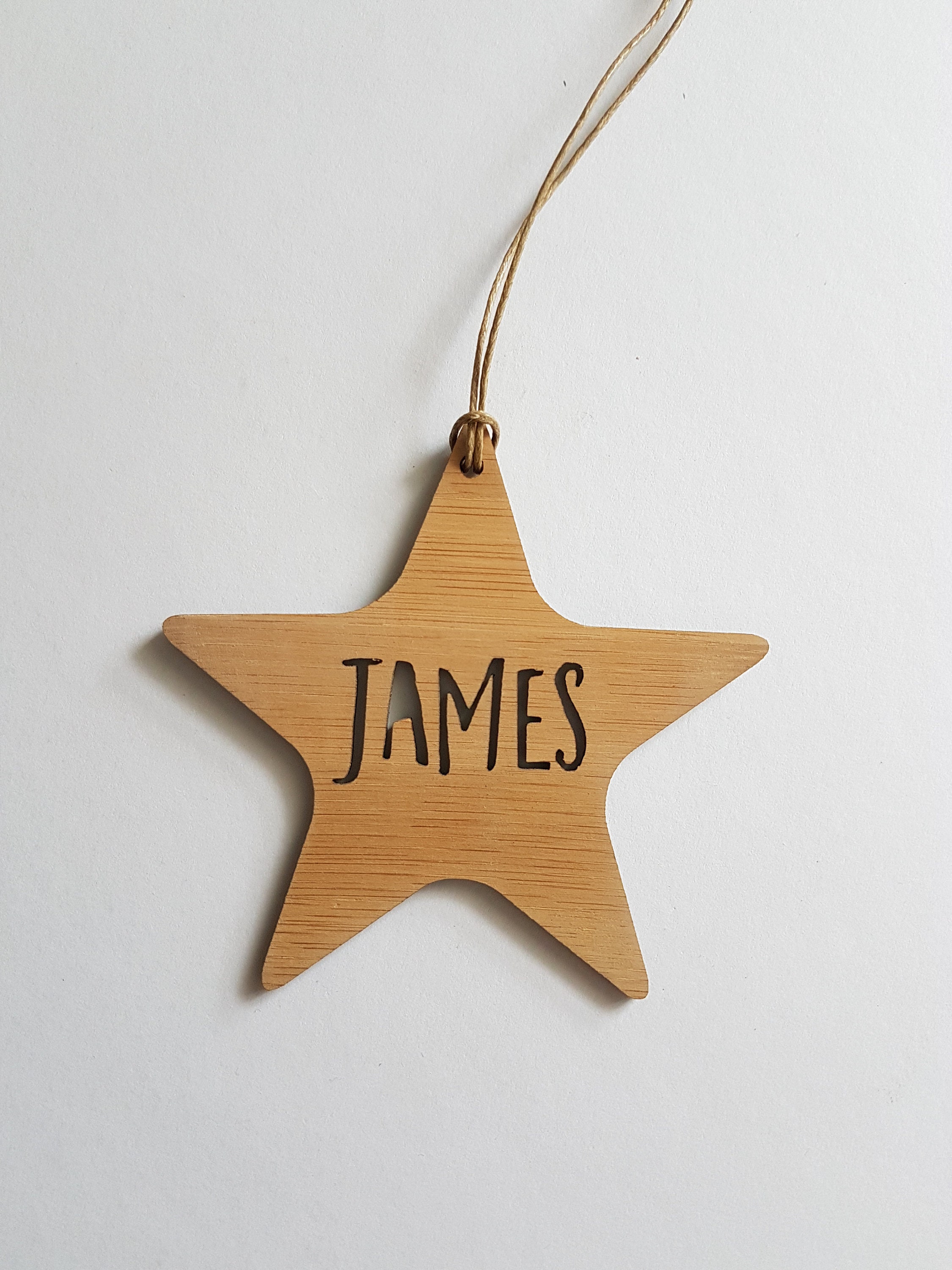 Personalised Wood Christmas Decoration / Ornament | Etsy