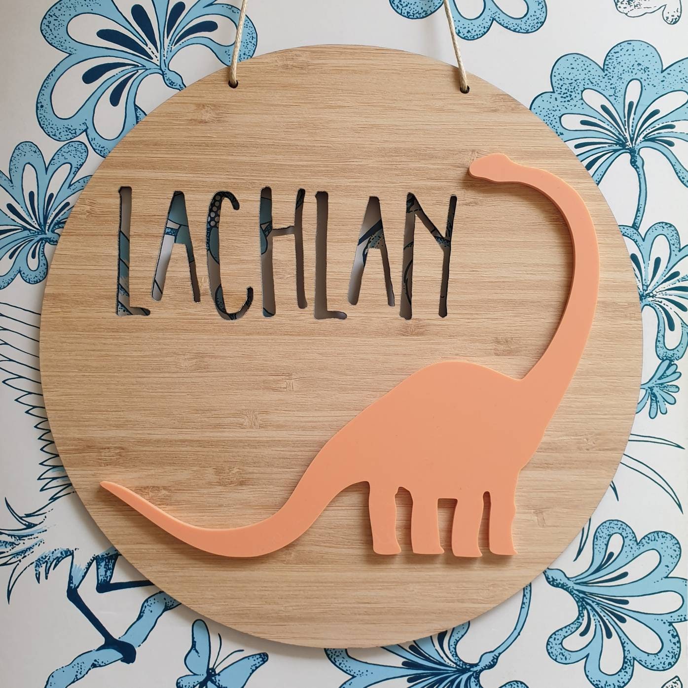 DINOSAUR Personalised Wooden Wall-door Hanging-nursery - Etsy Australia