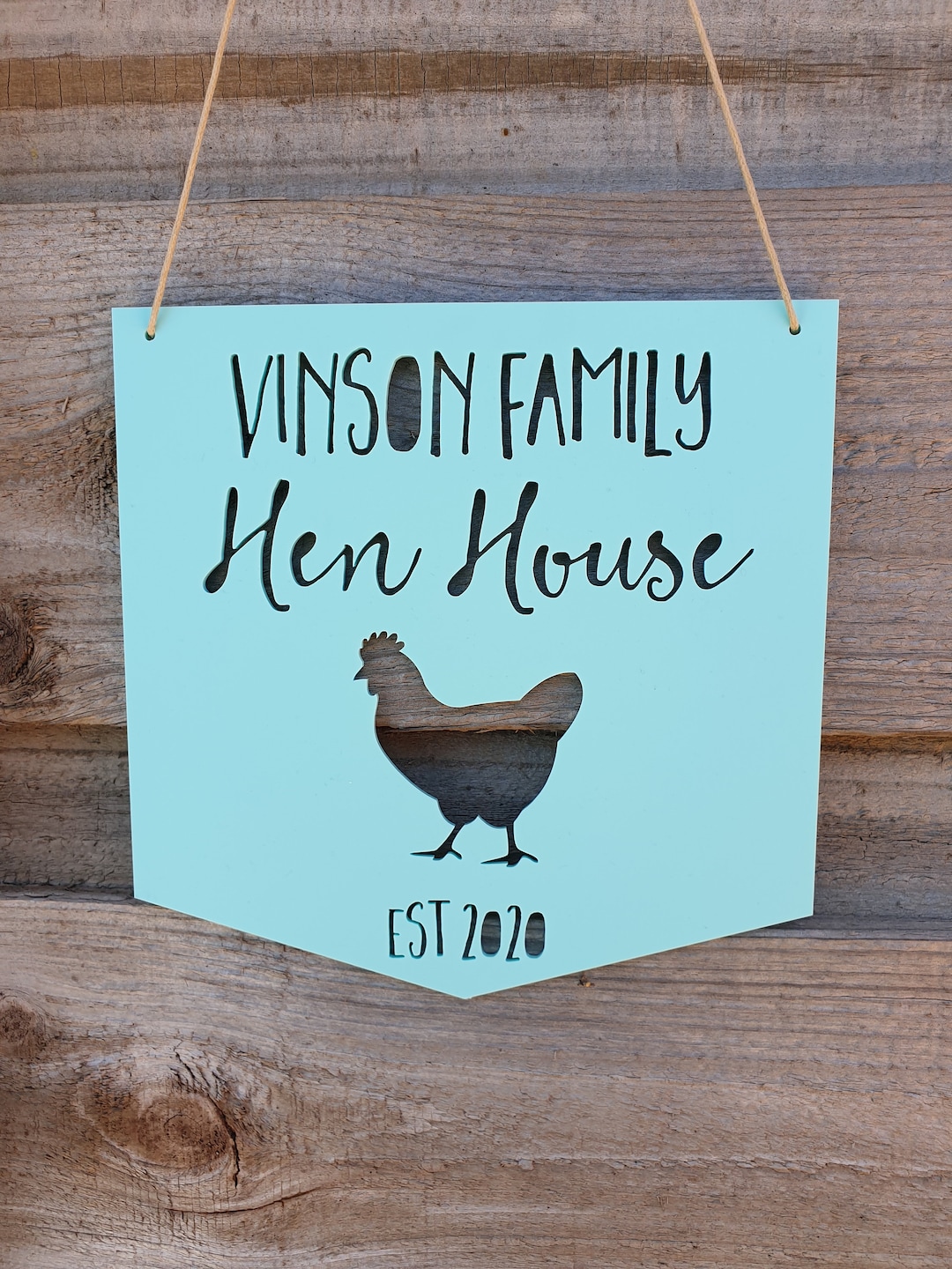 Personalised Hen House Sign-chicken Coop-chook-chook House-wall Hanging ...