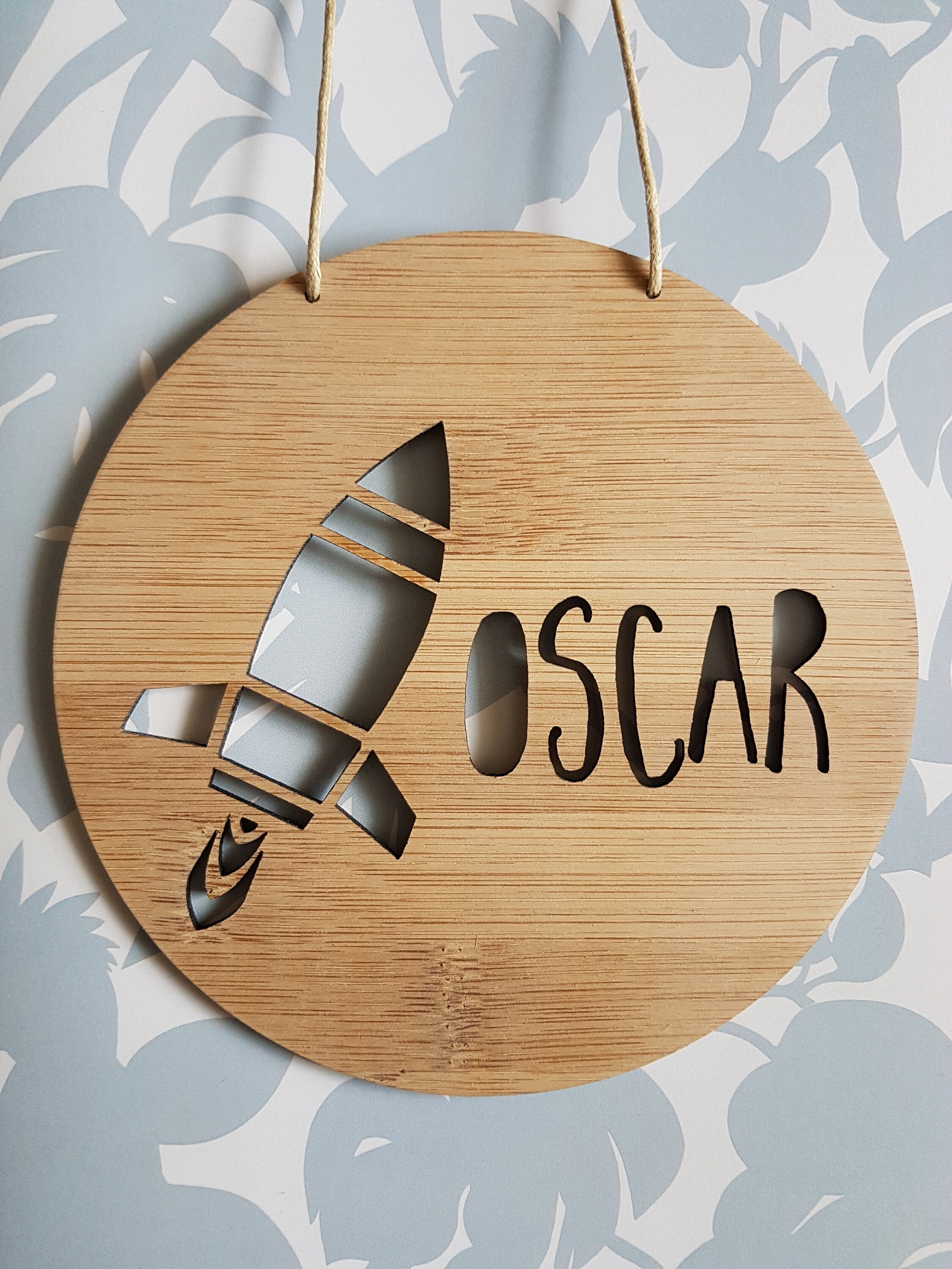 ROCKET Personalised Wooden Wall / Door Hanging-wall | Etsy