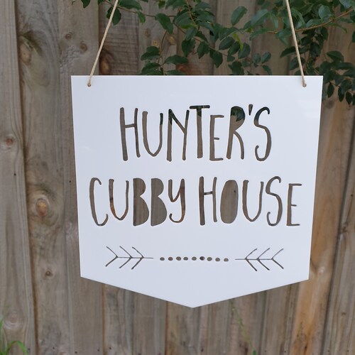 Personalised Cubby House Sign FERN - Etsy