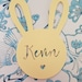 RABBIT Personalised Wooden Bamboo Door-wall - Etsy