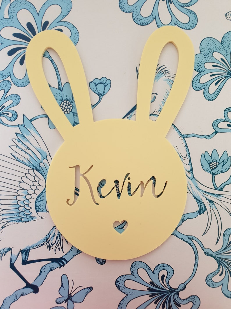 RABBIT Personalised Wooden Bamboo Door-wall - Etsy