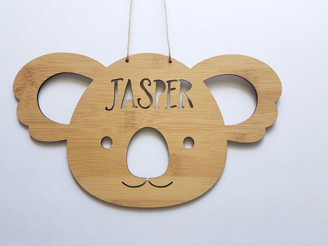KOALA Personalised Wooden Wall-door Hanging-plaque-wall Hanging-kids ...