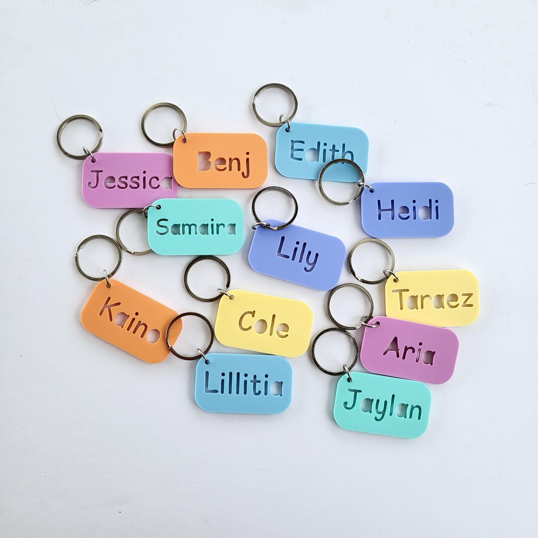 BULK Personalised Keyrings/bagtags-party Favors-party Favours-bulk ...