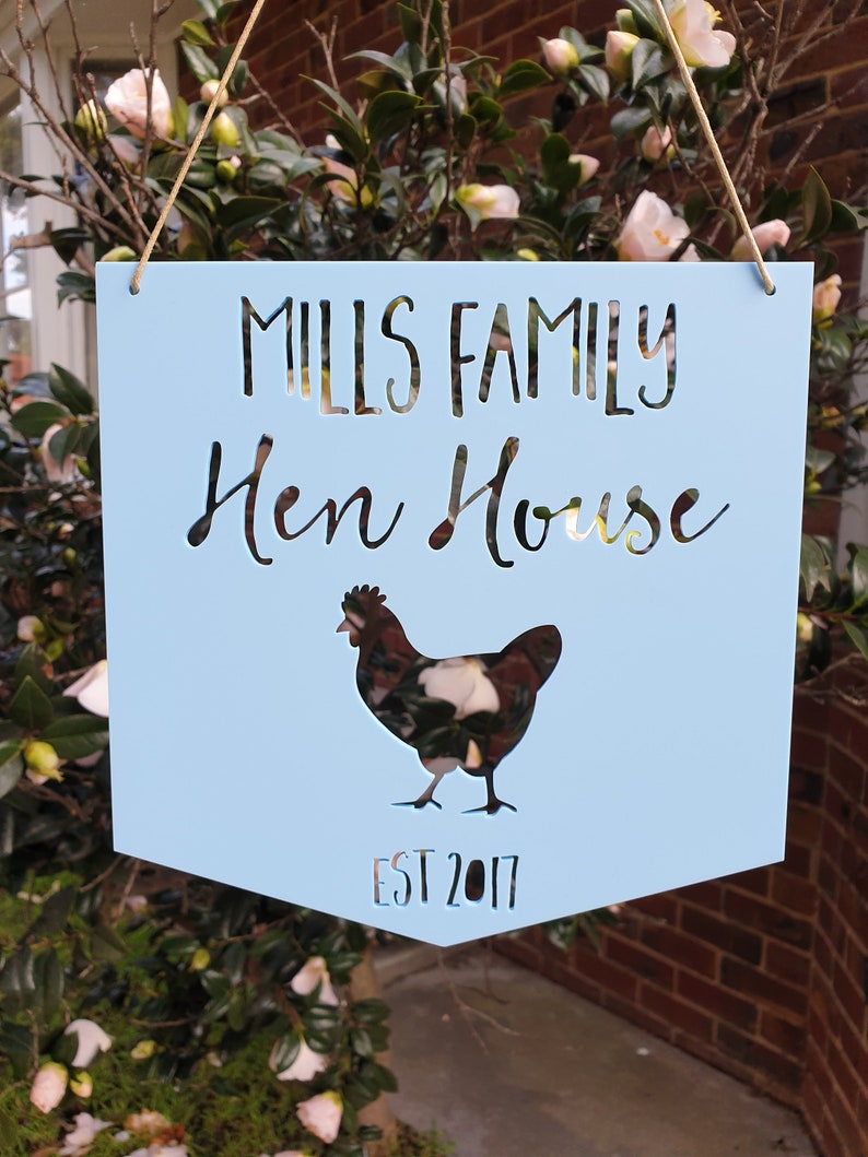 Personalised Hen House Sign-chicken Coop-chook-chook House-wall Hanging ...