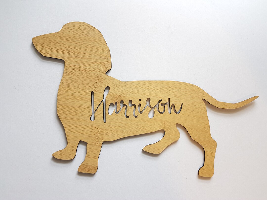Personalised DACHSHUND Wall Hanging-sausage Dog-weiner Dog-wall Art ...