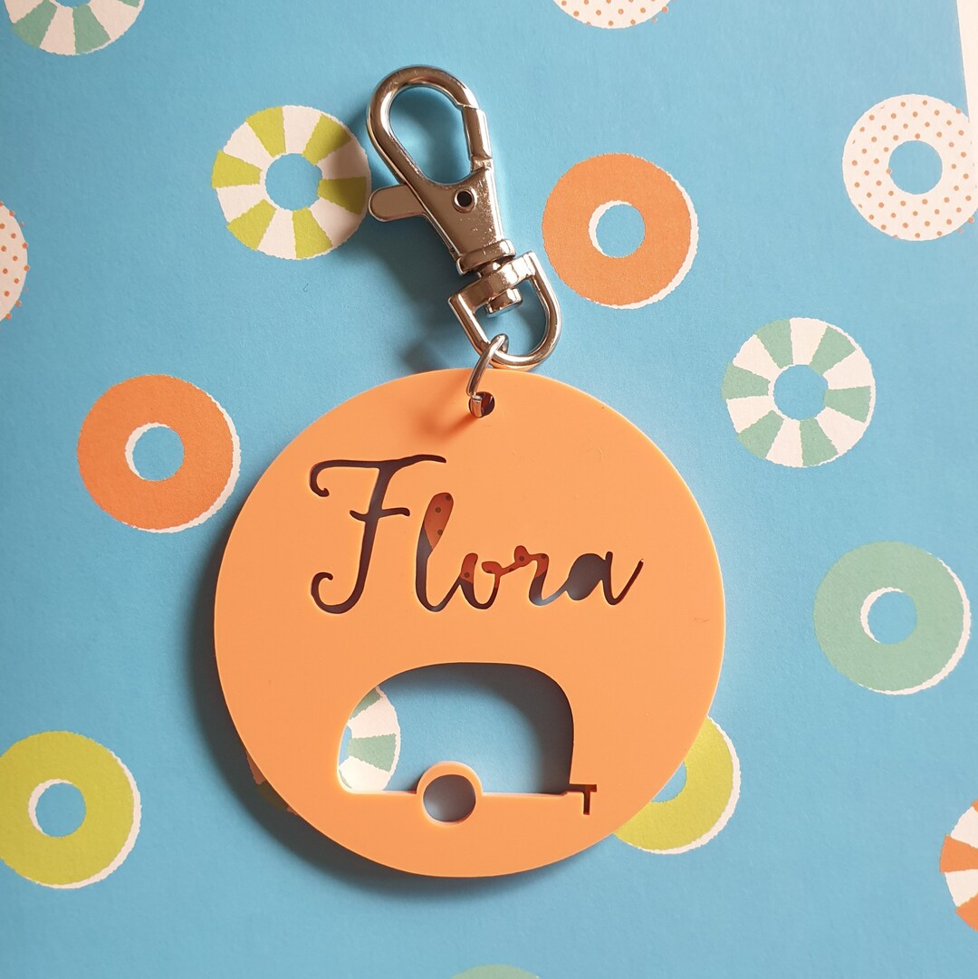 Personalised Caravan Keyring-bag Tag-personalized-van-camping - Etsy ...