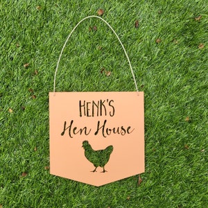 Personalised Hen House Sign-chicken Coop-chook-chook House-wall Hanging ...