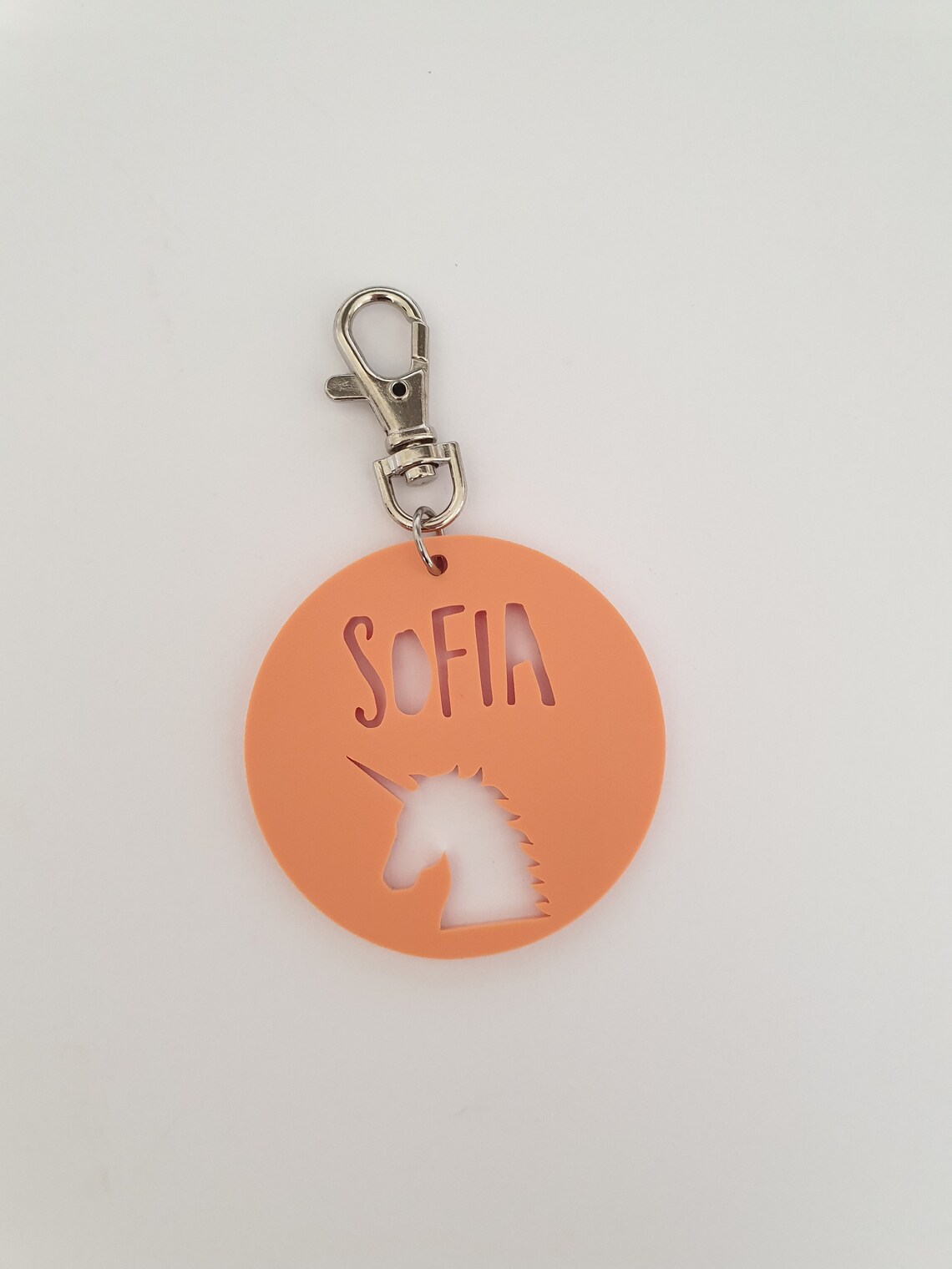 Unicorn Pastel Bag Tag Keyring Personalised - Etsy
