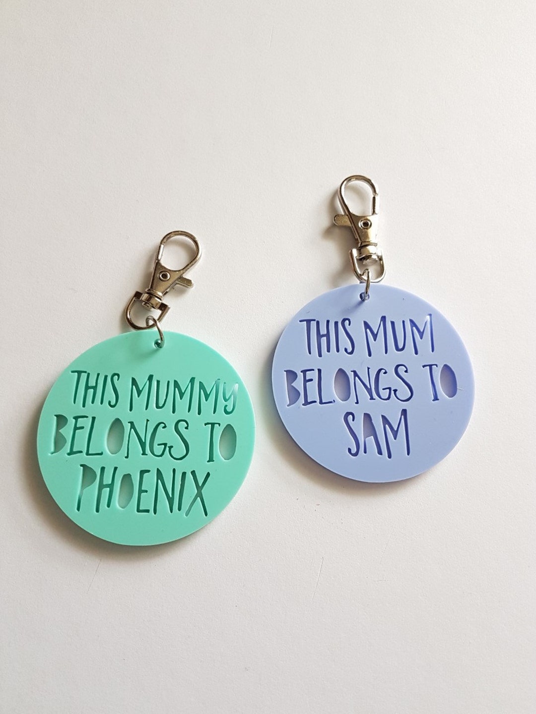 This Mum Belongs To..pastel Coloured Keyring-new Mum-mothers Day-keys ...