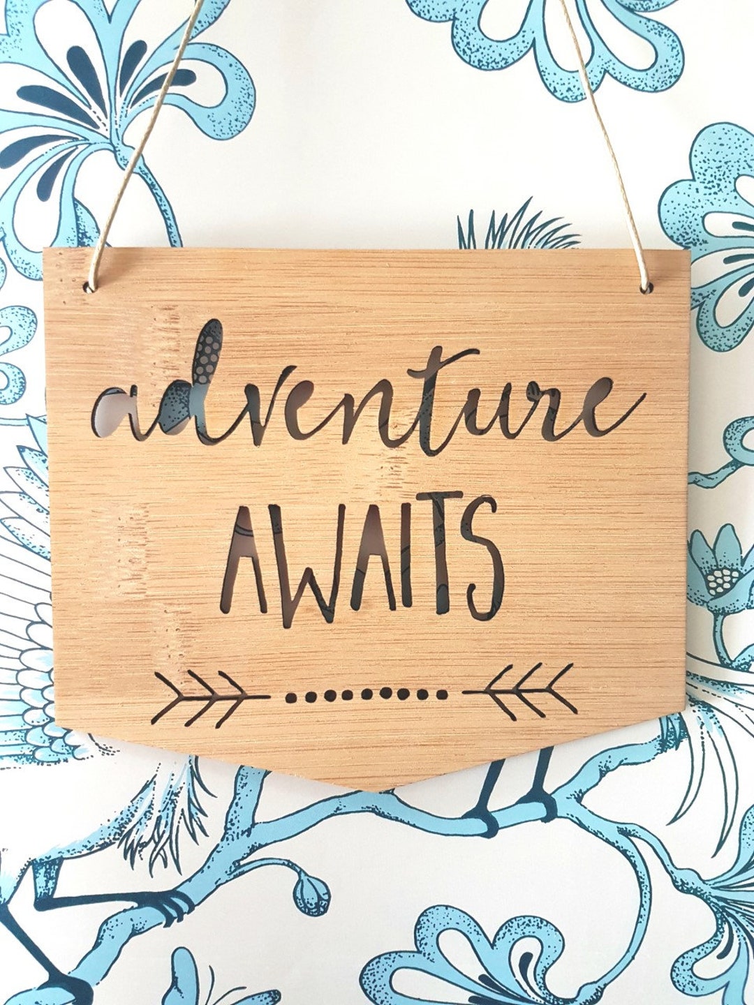 Adventure Awaits Wooden Wall / Door Hanging-wall Art-wooden Sign-kids ...