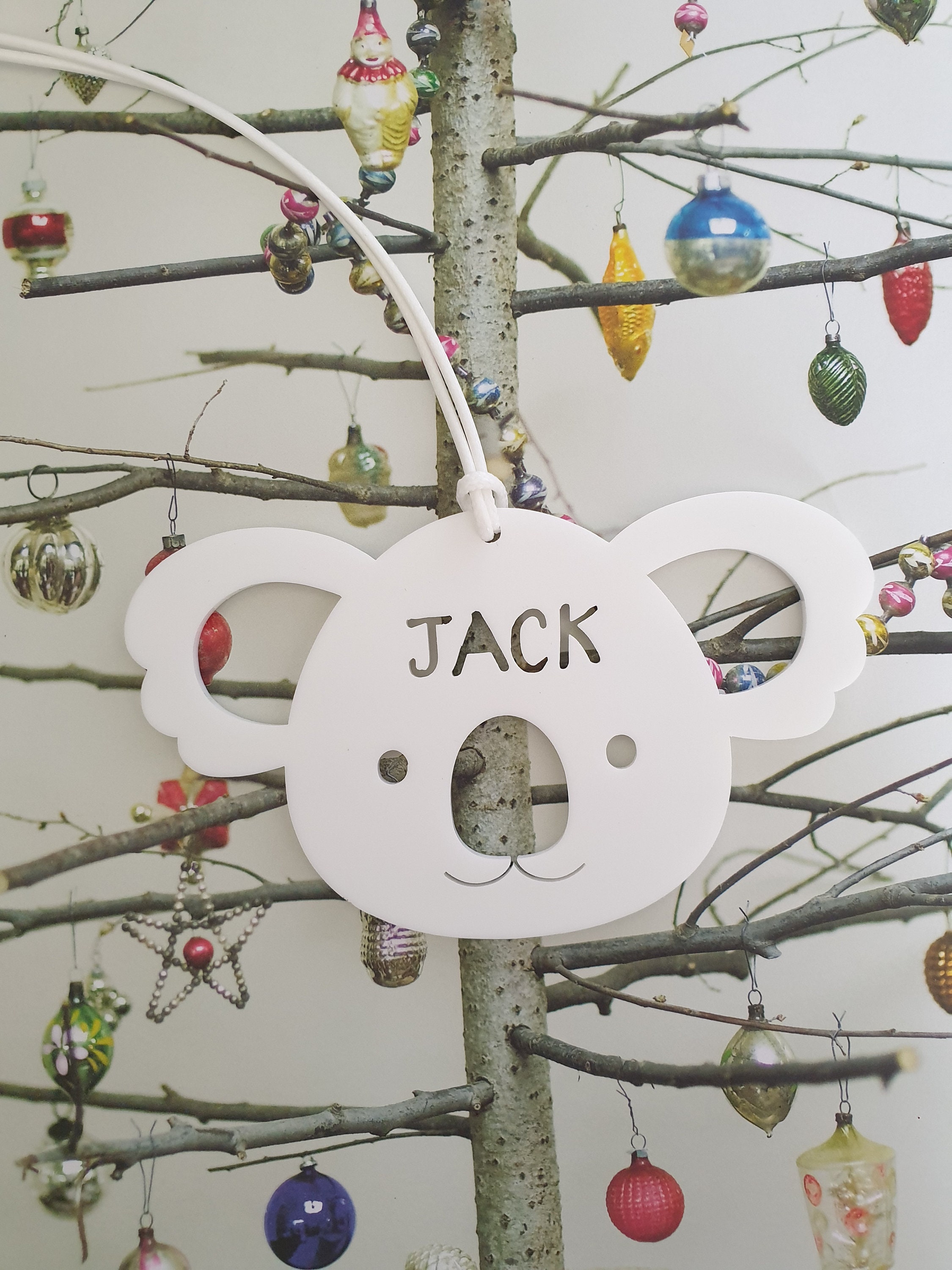 Personalised KOALA Christmas Wood Christmas - Etsy Australia