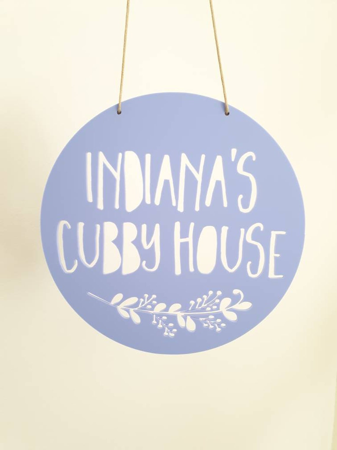 Personalised Cubby House Sign Floral Design-laser Cut-kids | Etsy