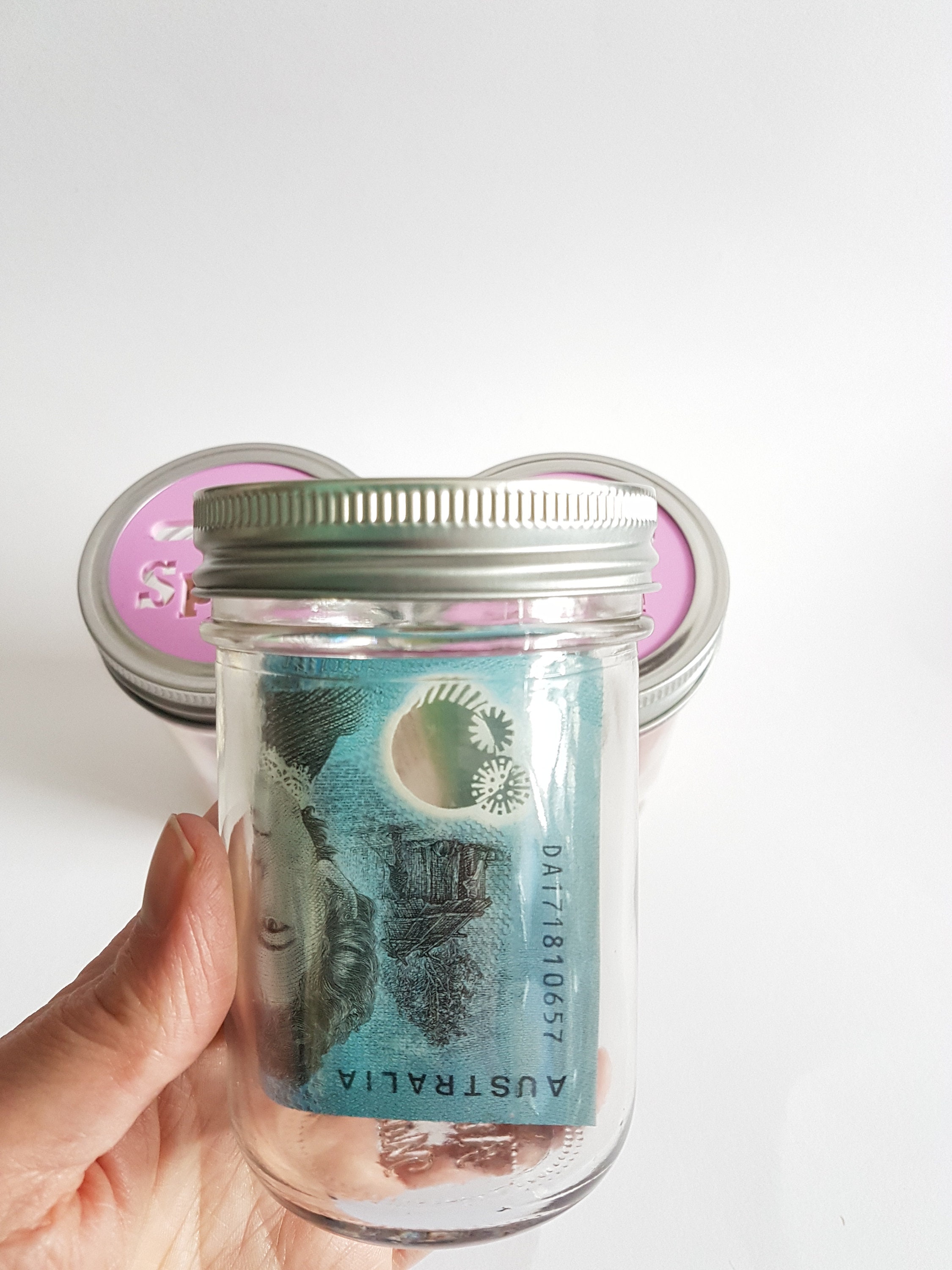 Save Spend Give Mason Jar Money Box-money Jar-moneybox-savings-kids ...