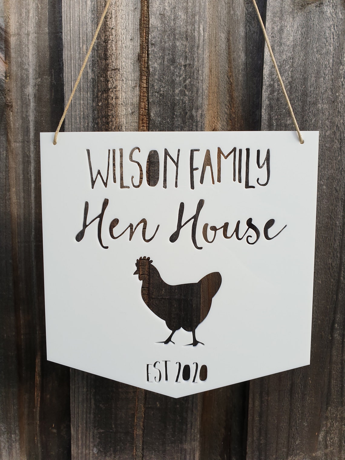 Personalised Hen House Sign-chicken Coop-chook-chook House-wall Hanging ...