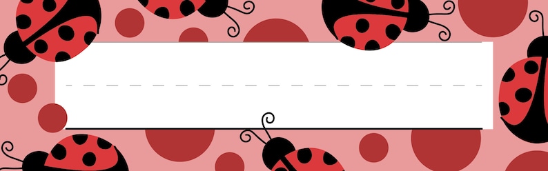 Ladybug Student Name Plate - Etsy
