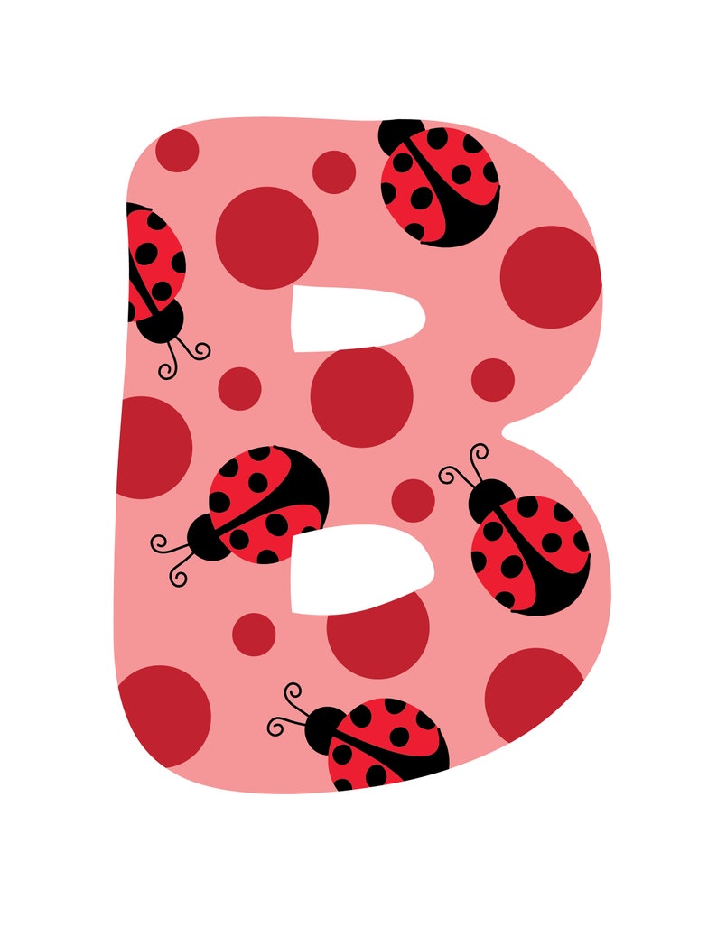 Ladybug Bulletin Board Letters - Etsy
