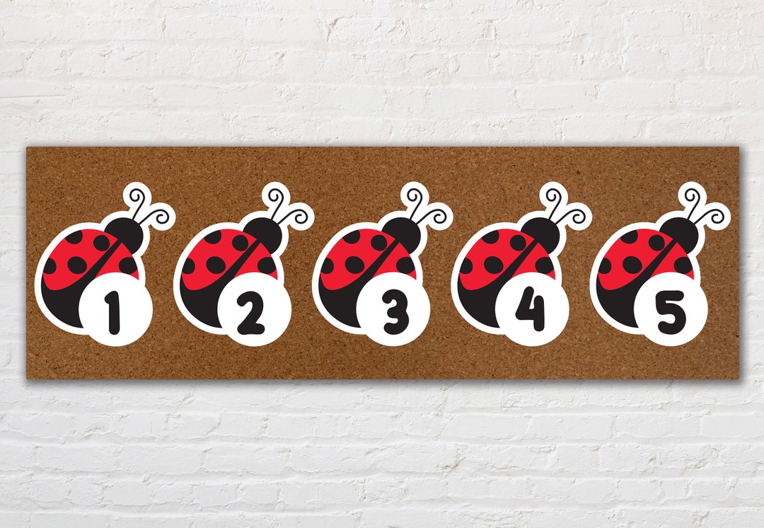 Ladybug Numbers 1-31 - Etsy