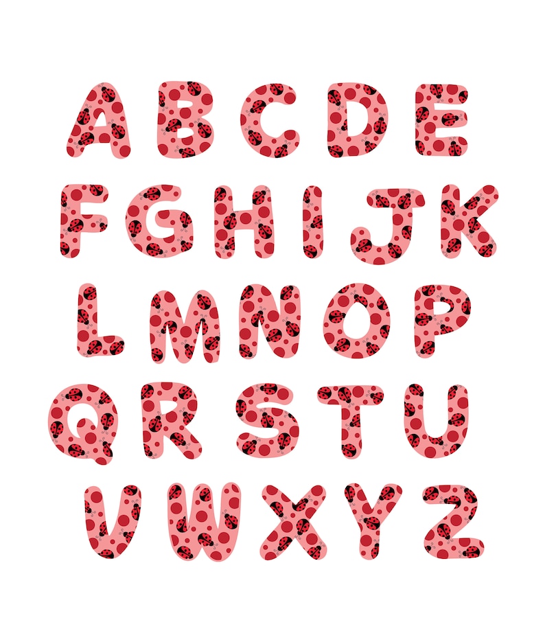 Ladybug Bulletin Board Letters - Etsy