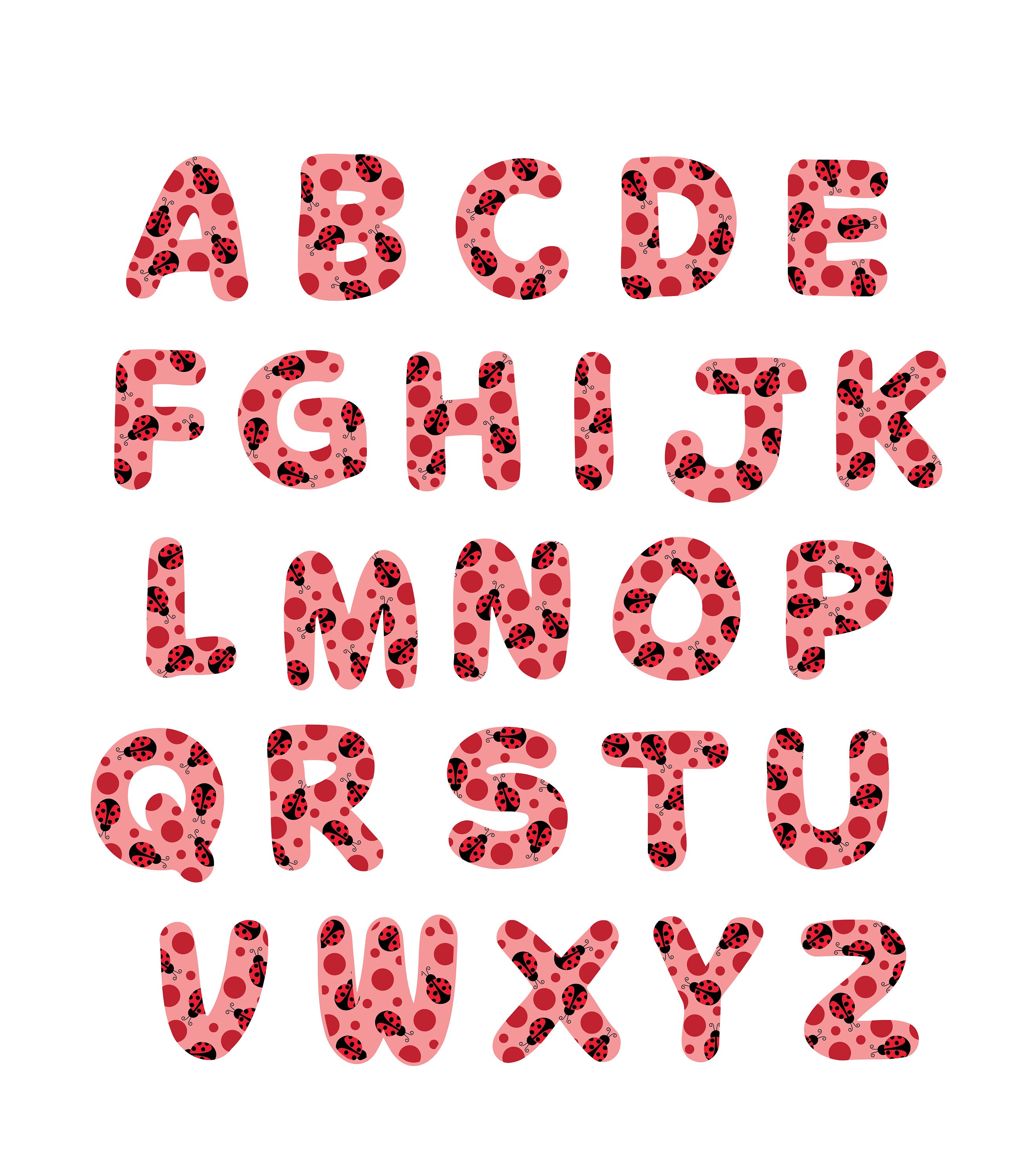 Ladybug Bulletin Board Letters - Etsy