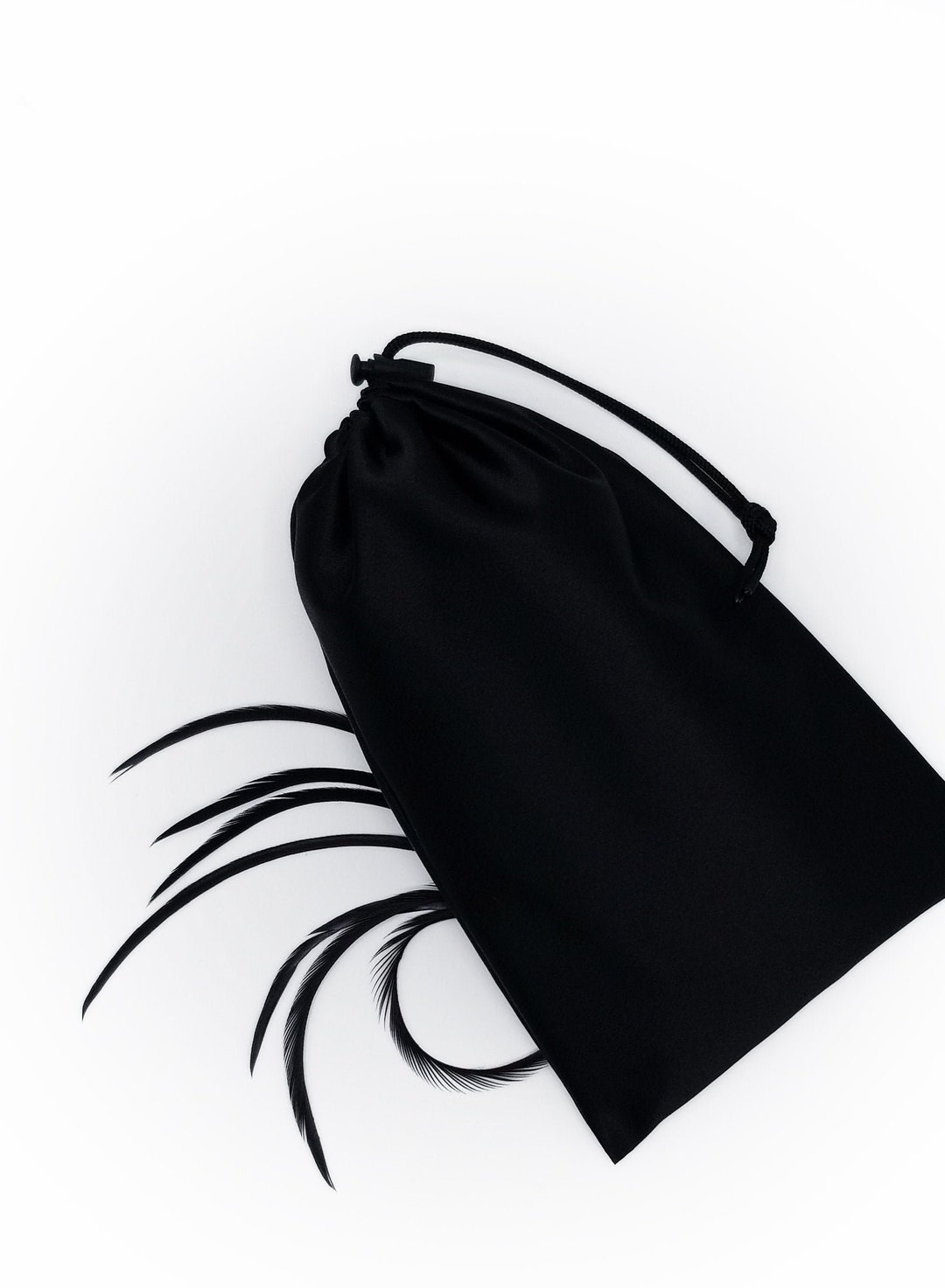 Black Satin Adult Toy Storage Drawstring Bag - Multiple Sizes Available ...