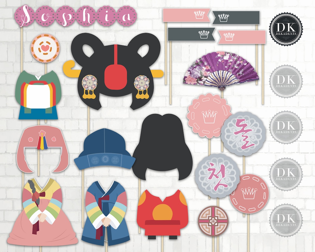The SOPHIA Photo Props: Korean First Birthday DOL Printable - Etsy