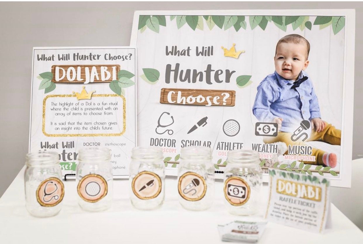 The NOAH Doljabi Kit: Korean First Birthday DOL Printable | Etsy