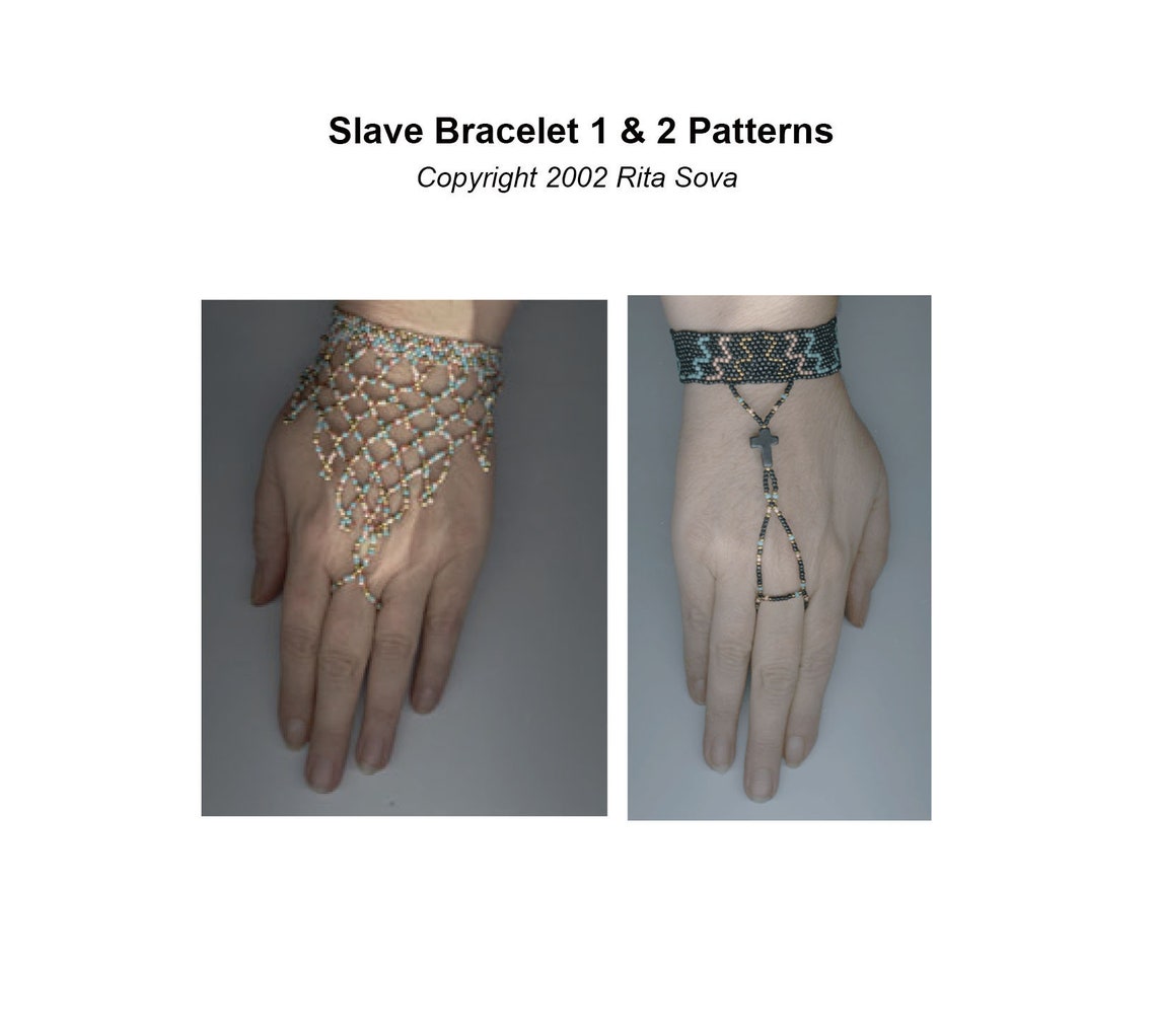Instant PDF Download 2 Beaded Slave Bracelet Patterns - Etsy
