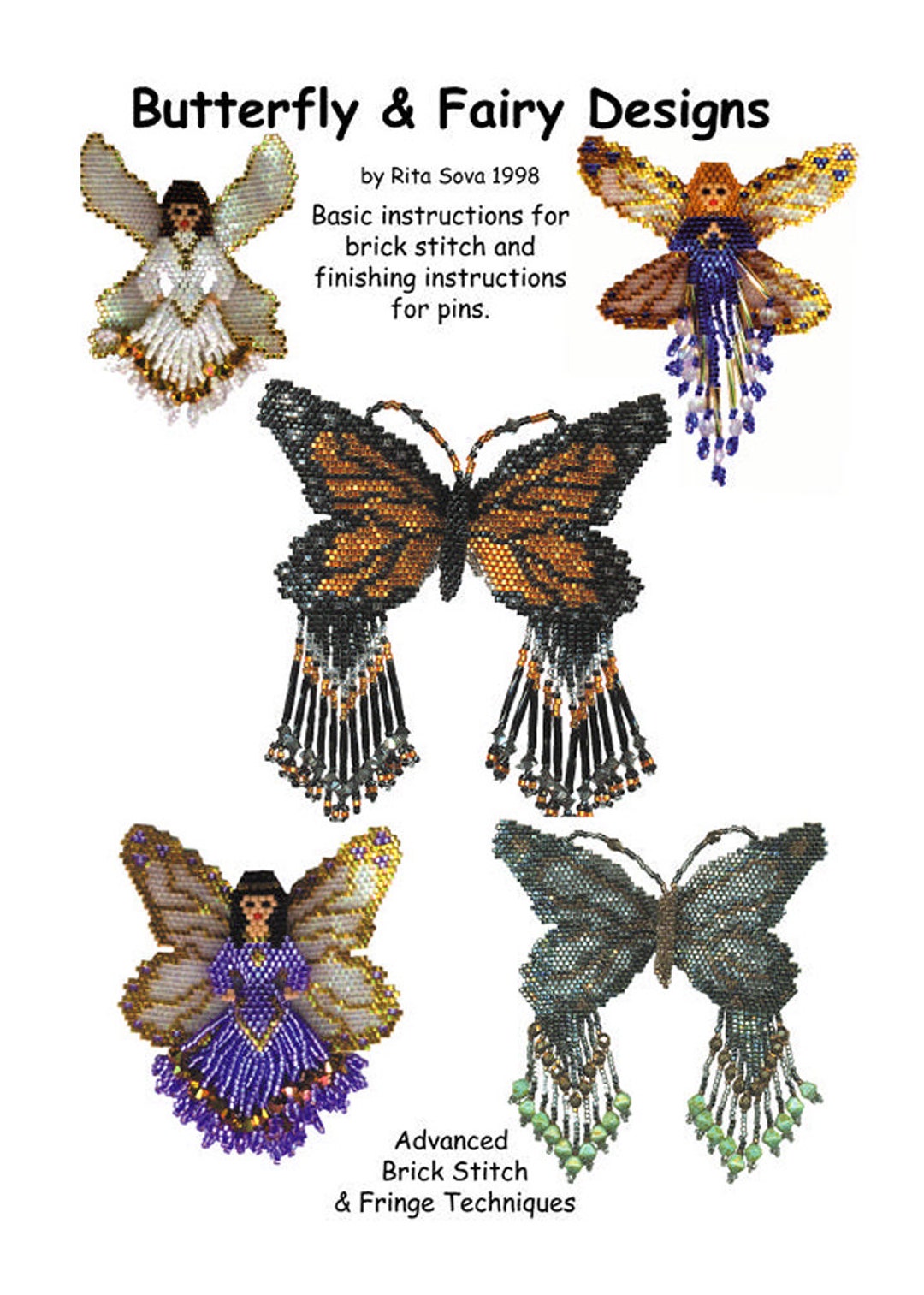Butterfly & Fairy Designs - A Bead Pattern Book by Rita Sova - Etsy