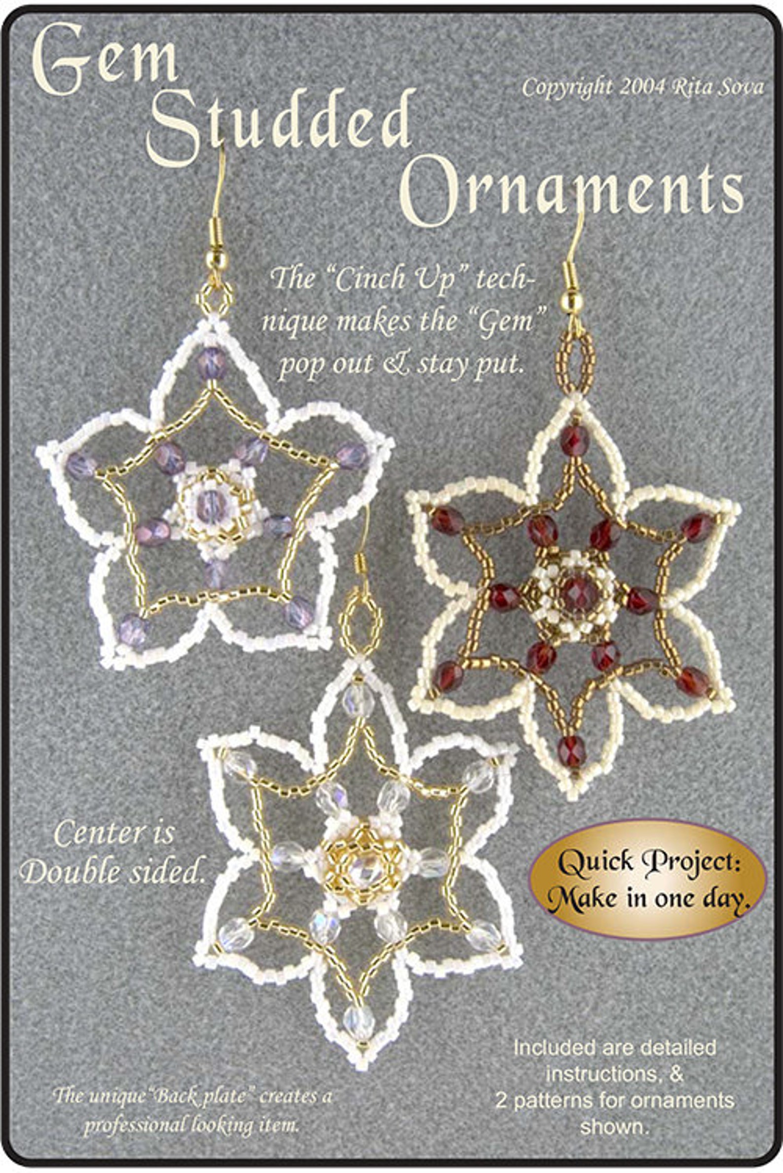 Gem Star Studded Ornament Patterns Beaded Christmas - Etsy