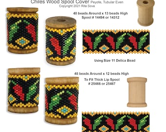 PDF Download - Angel AF1 Wood Spool Cover, Peyote, Flat Even Bead ...