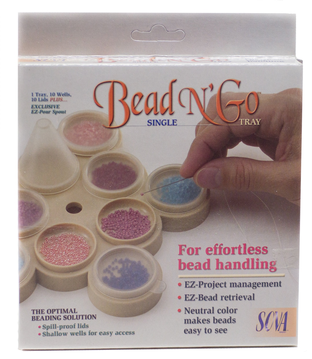 Bead N' Go Tray: Portable Bead Storage With Pour Spout - Etsy