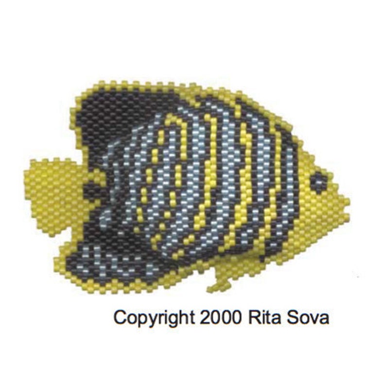 Regal Angel Fish 3D Beading Pattern Instant PDF Download - Etsy