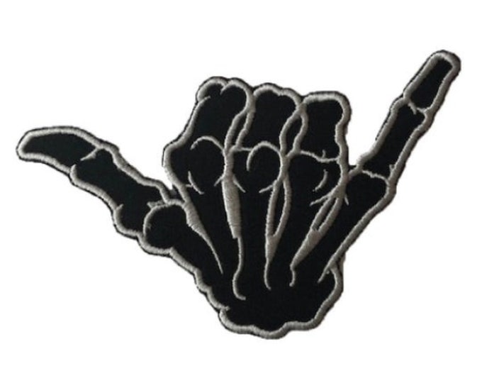 3 10 Iron on Shaka Sign Back Patch Embroidery for - Etsy