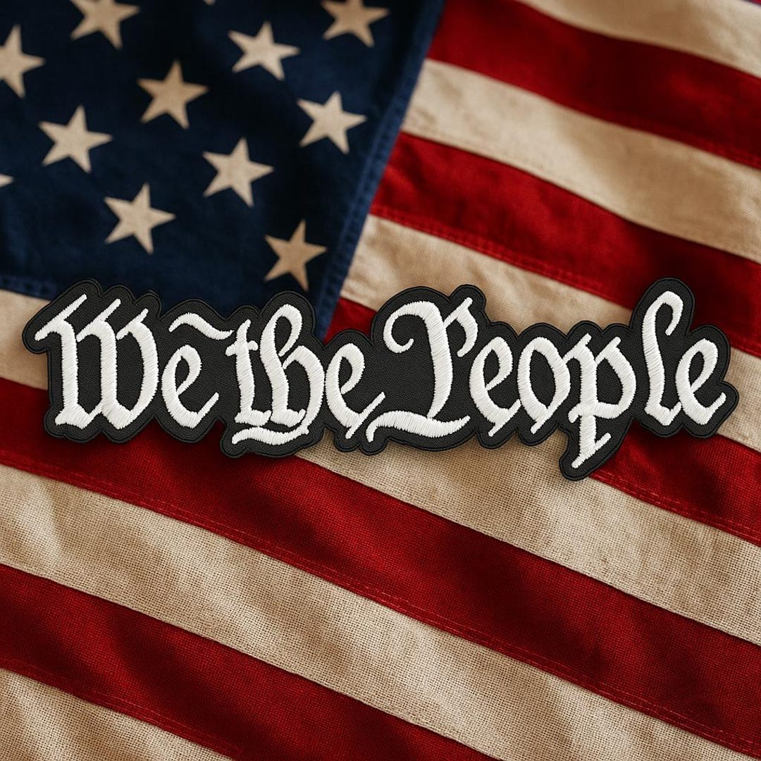 We the People Patch: Custom Iron-on Patriotic Applique - Etsy