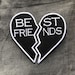 12" Best Friends Back Patches * Iron on Large Custom Embroidery for ...