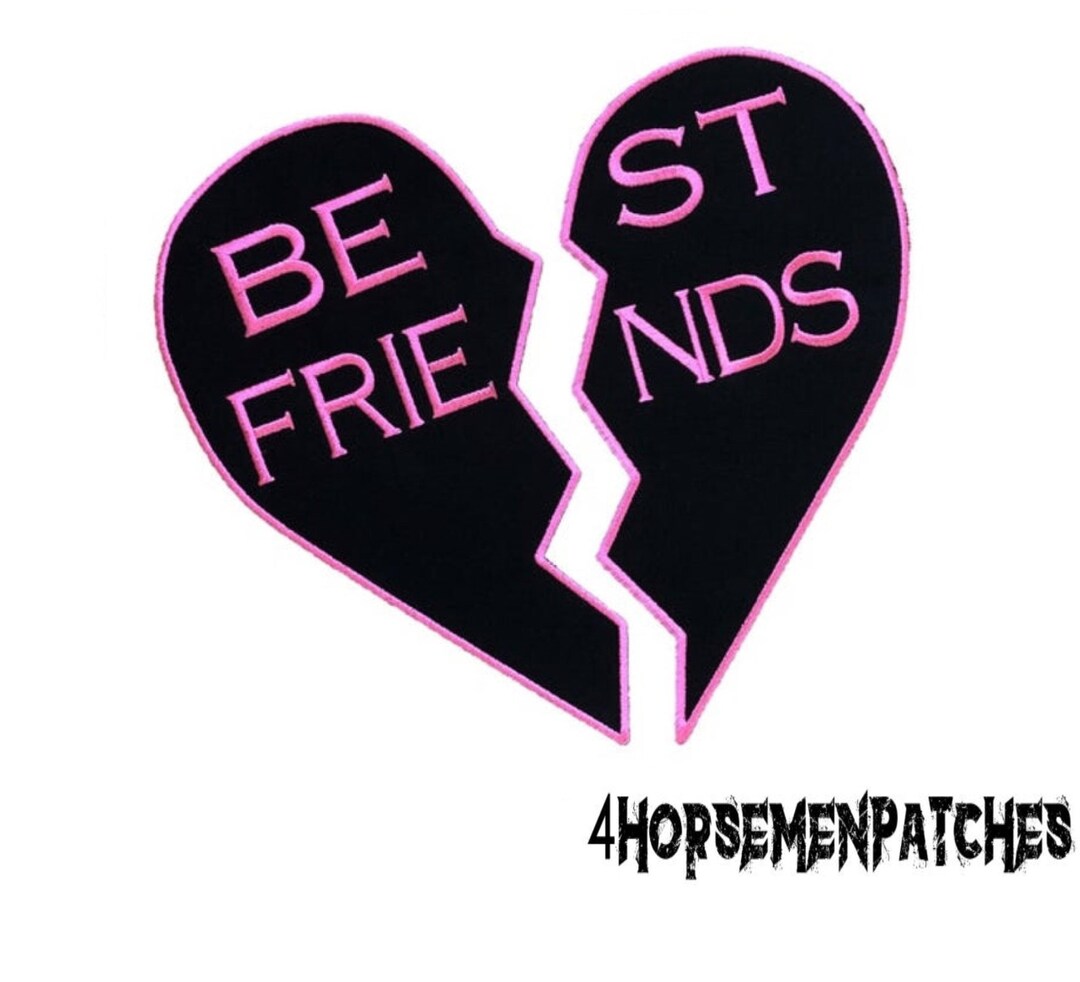 7.5" BEST FRIEND PATCHES for Jean Denim & Leather Jackets and Vests ...