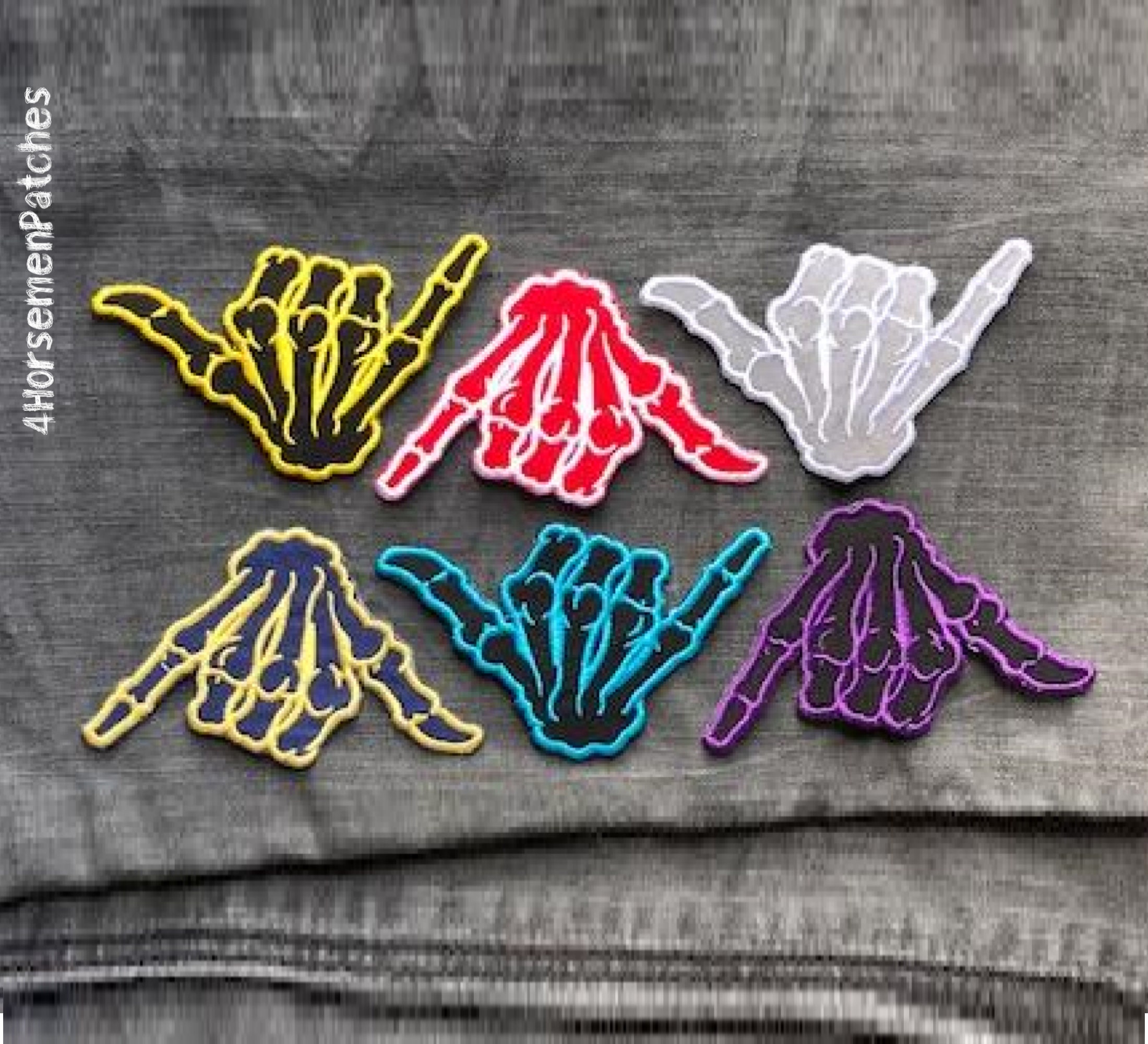 3 10 Iron on Shaka Sign Back Patch Embroidery for - Etsy